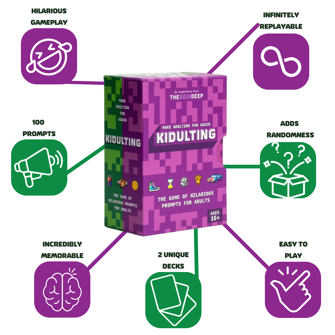Kidulting: The Game Of Hilarious Prompts – The Skin Deep